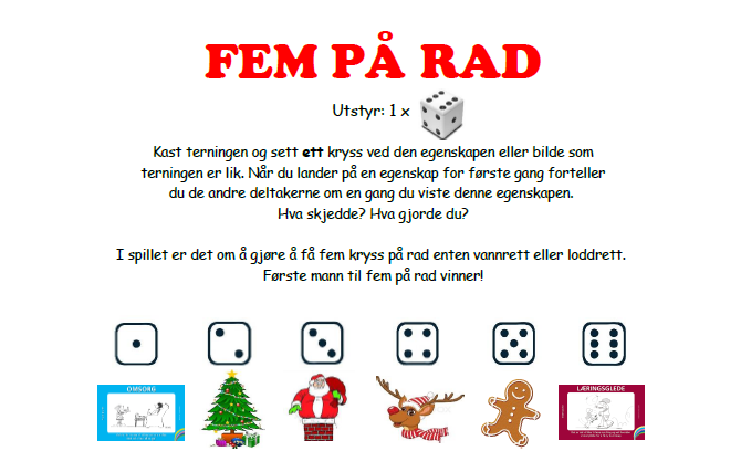 Fem på rad - jul